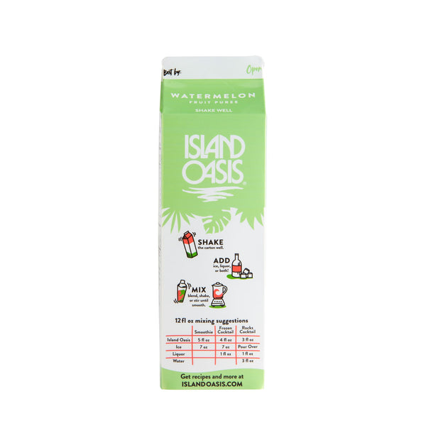 Island Oasis Watermelon Frozen Beverage Mix - 12 x 32oz