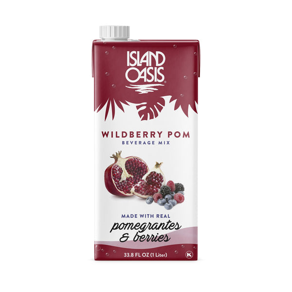 Island Oasis Wildberry Pomegranate Fruit Puree Beverage Mix - 12 x 1 L